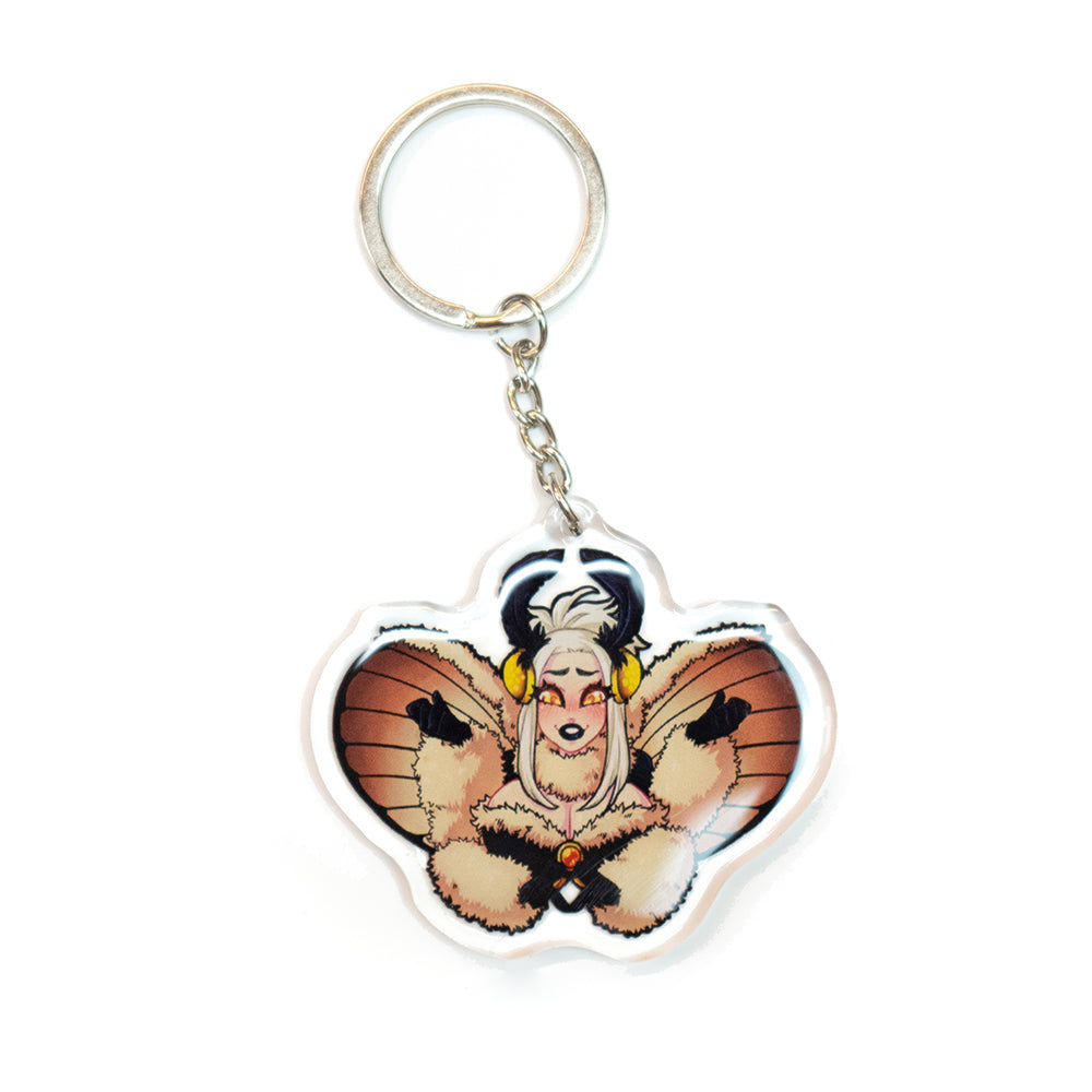 Moth Double-Sided Acrylic Keychain – JSKA
